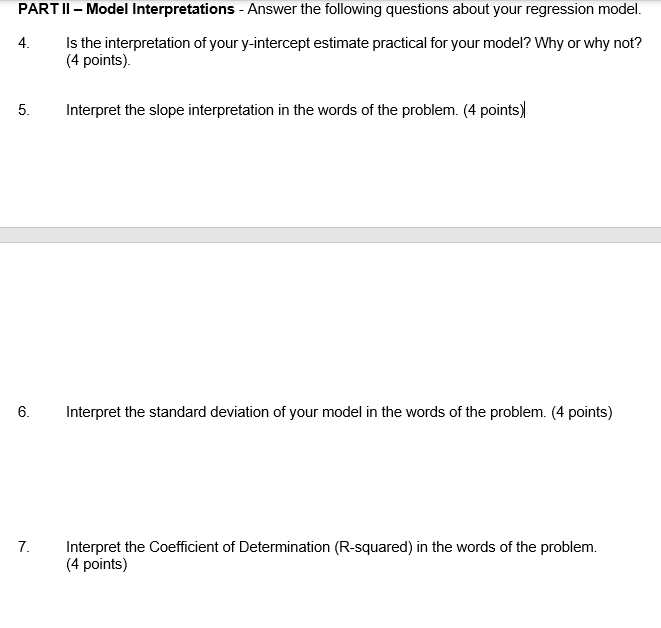 Solved Least Squares Linear Regression of Asking Predictor | Chegg.com