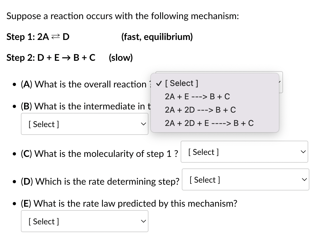 Solved Suppose a reaction occurs with the following | Chegg.com