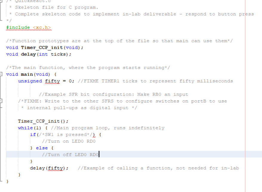 Solved Skeleton file for C program Complete skeleton code to | Chegg.com