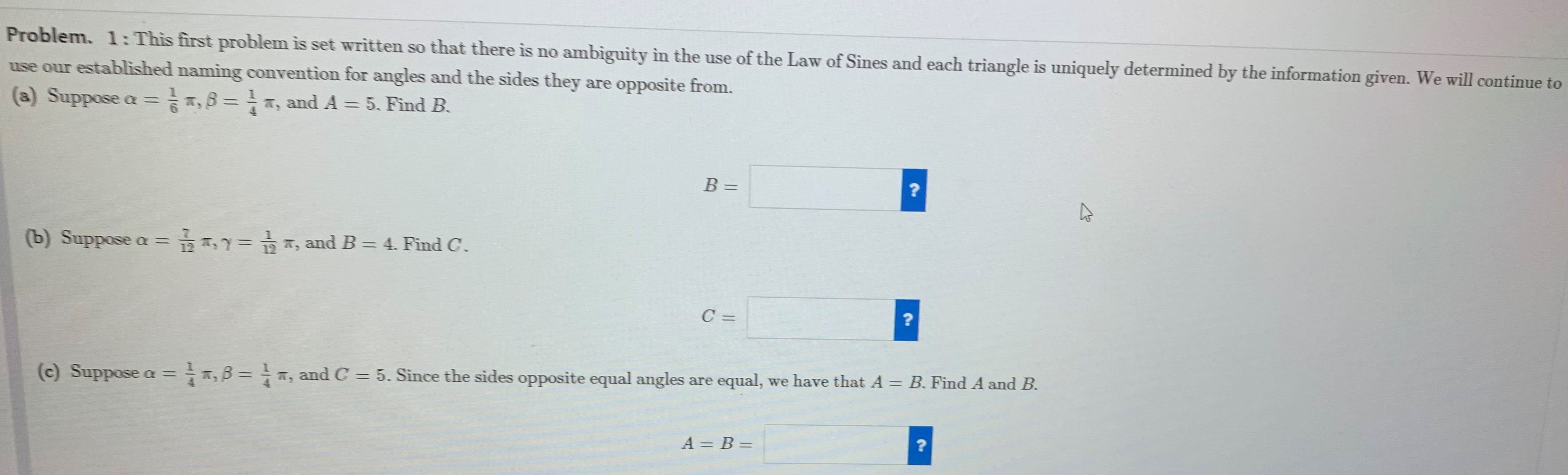 Solved Troblem. 1: This first problem is set written so that | Chegg.com