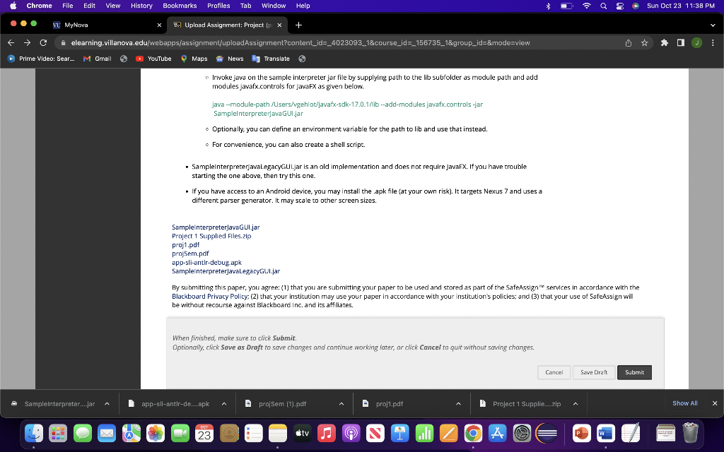 Part 1: Parser Description Given below is the | Chegg.com