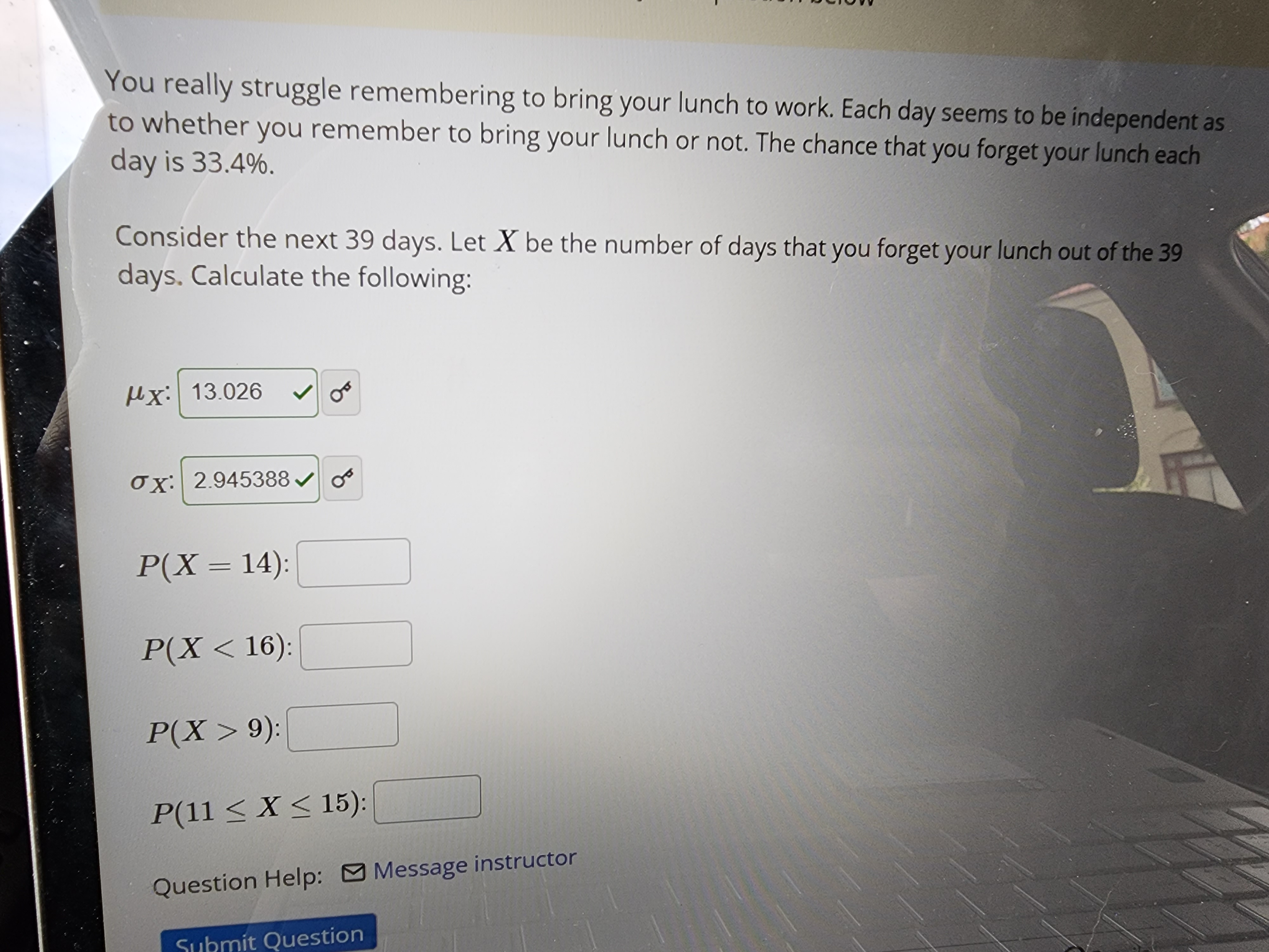 Solved You really struggle remembering to bring your lunch | Chegg.com