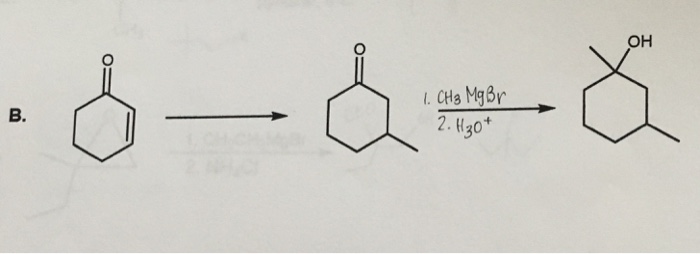 Solved ?? CH3 MgBr 2. H30 B. | Chegg.com