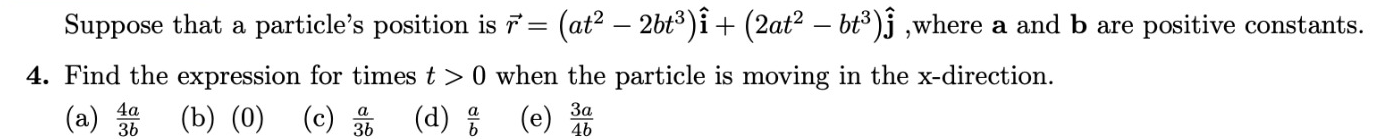 Solved Suppose that a particle's position is | Chegg.com