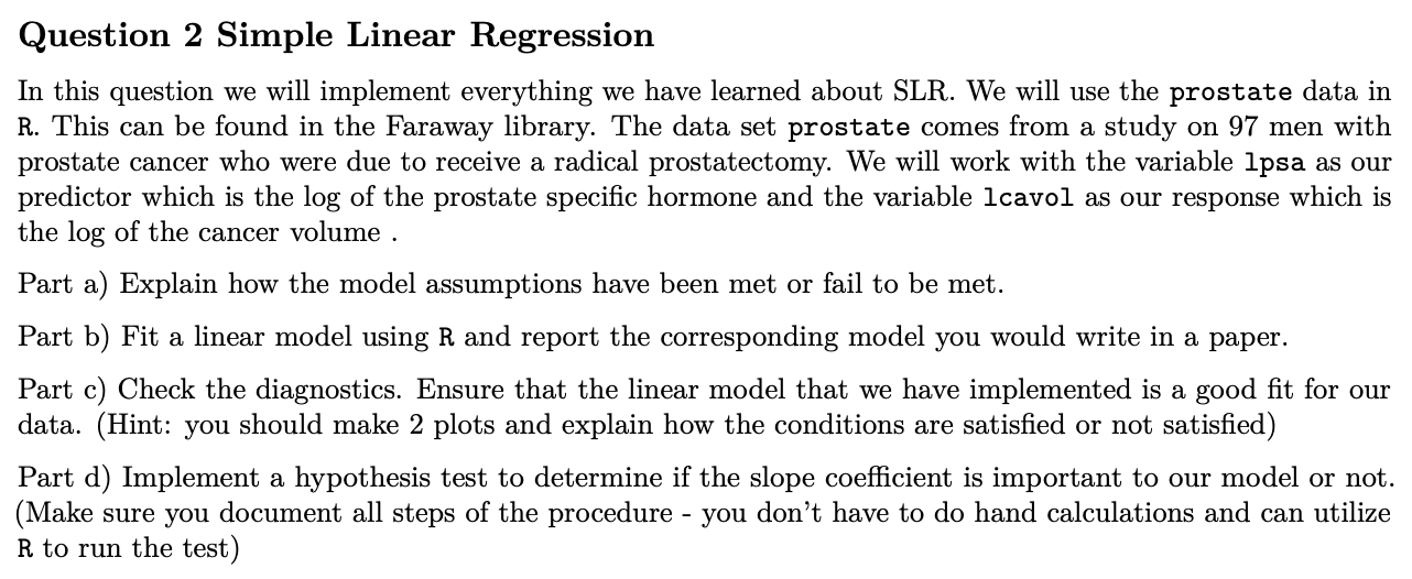 Solved Can anyone solve a), b), c) and d)? Using R studio! | Chegg.com
