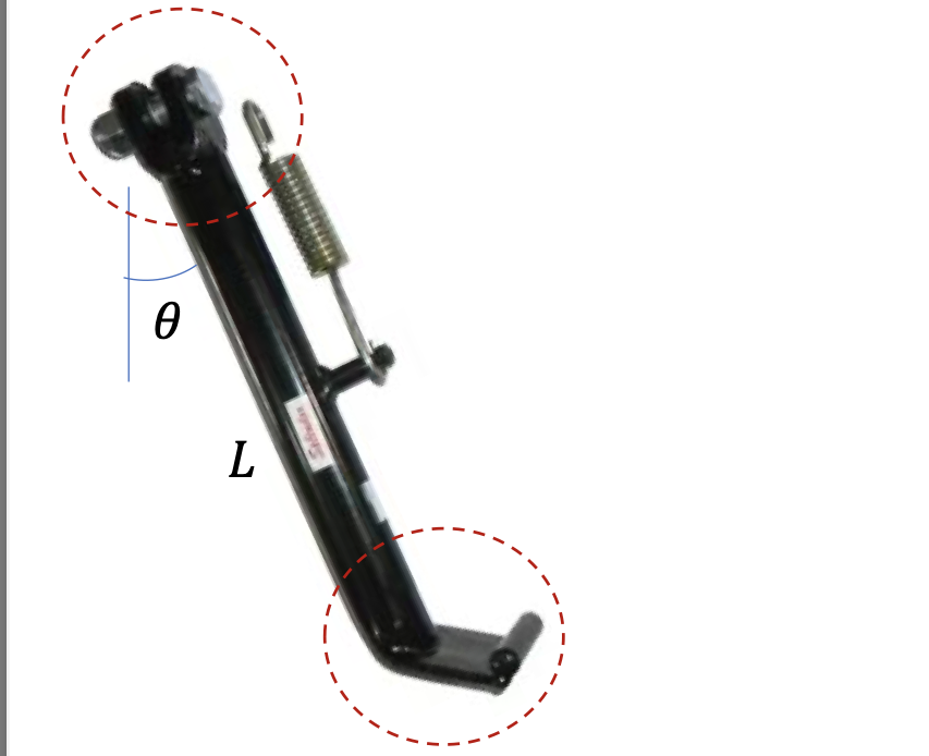Solved Various pictures of the motorcycle side stand are | Chegg.com