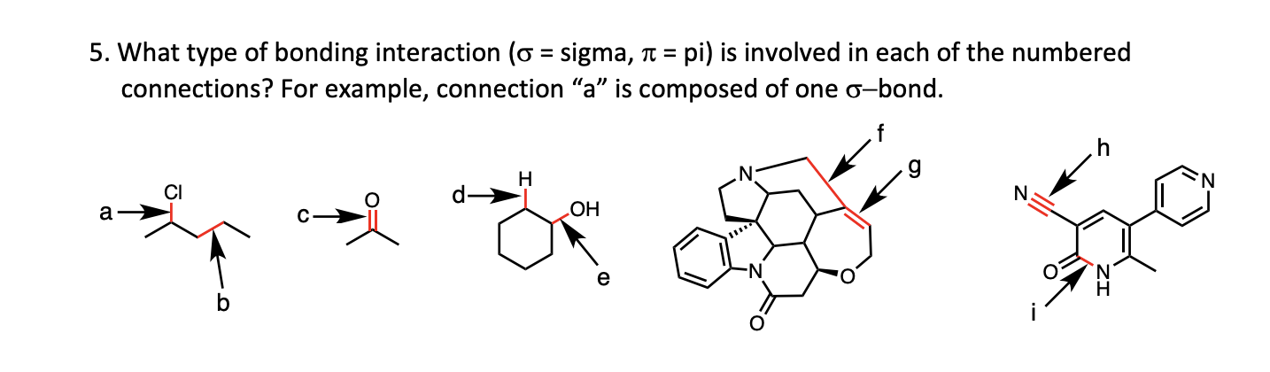 Solved What type of bonding interaction (sigma, pi) is | Chegg.com