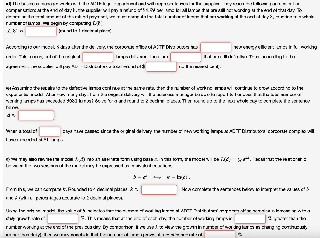 Solved ADTF Distributors recently decided to replace all the | Chegg.com