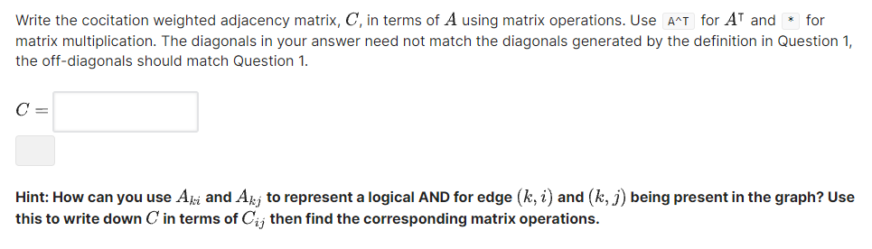 In attempting to derive the cocitation matrix, your | Chegg.com