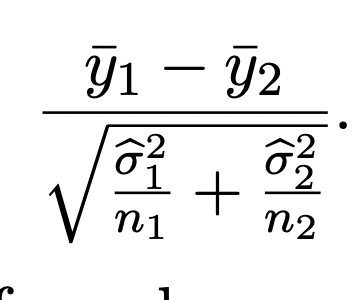 Solved n1σ12+n2σ22yˉ1−yˉ2 | Chegg.com