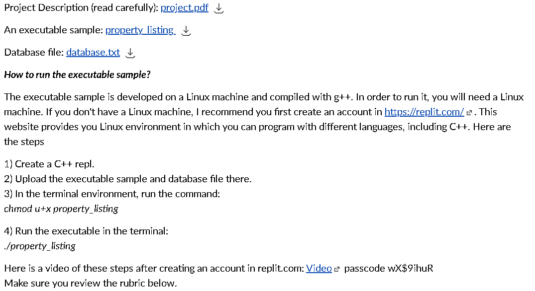 1 Main Functionality In the following, the | Chegg.com