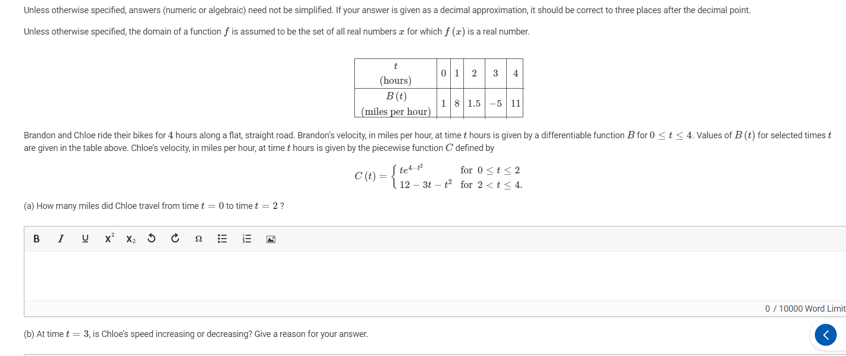 Solved Unless otherwise specified, answers (numeric or | Chegg.com