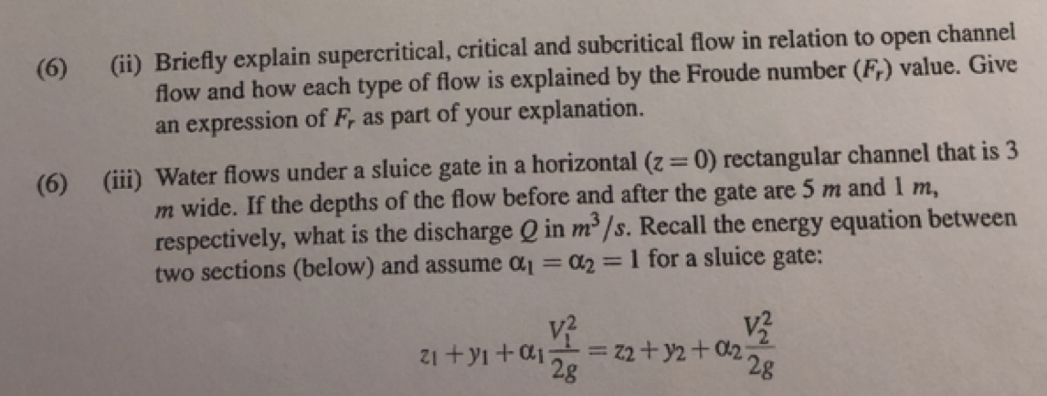 Solved (6) (ii) Briefly explain supercritical, critical and | Chegg.com