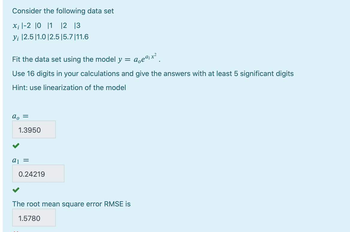 Solved Consider the following data set | Chegg.com