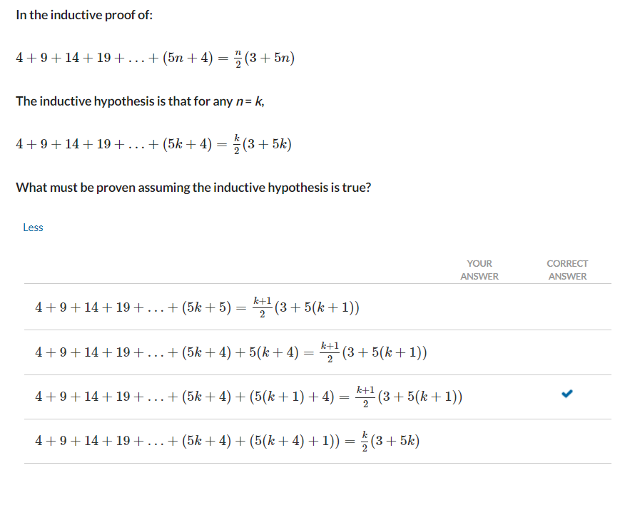 Solved In The Inductive Proof