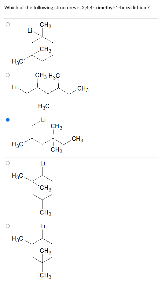 Solved Which of the following structures is | Chegg.com