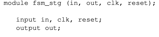 Solved The Verilog code that corresponds to a Finite State | Chegg.com