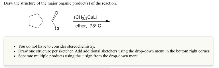 Solved Draw the structure of the major organic product(s) of | Chegg.com