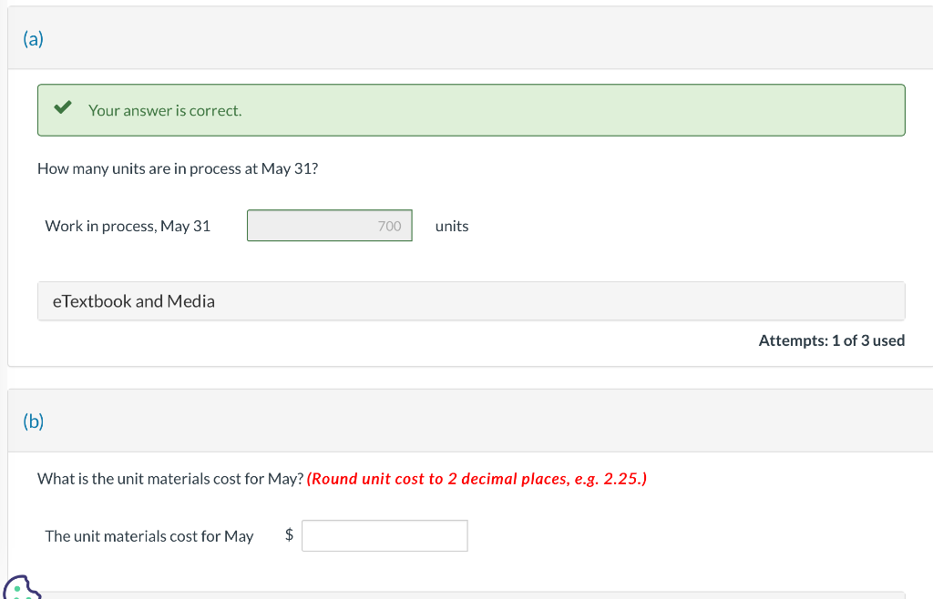Solved Sandhill Company has the following record of costs. | Chegg.com