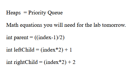 Solved To do: • You will create a Priority Queue using a | Chegg.com