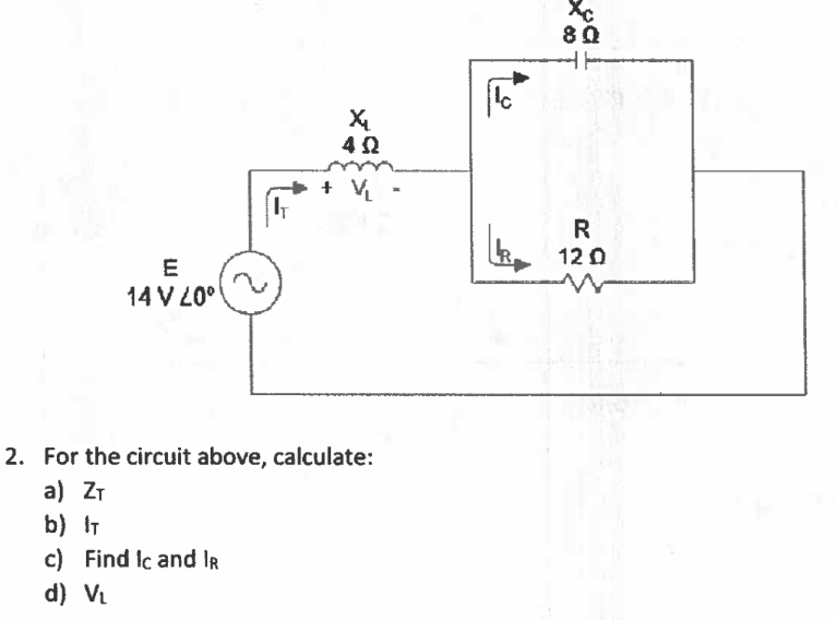 Solved For the circuit above, calculate:aZTbITcIC ﻿and IRdVL | Chegg.com