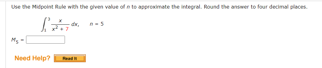 Solved Use the Midpoint Rule with the given value of n to | Chegg.com