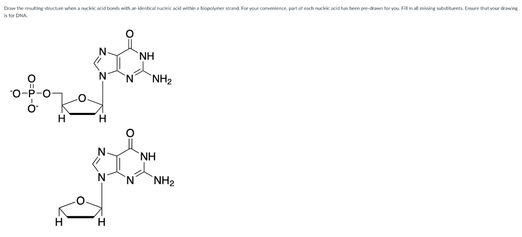 Solved Draw the resulting structure when a nucleic acid | Chegg.com
