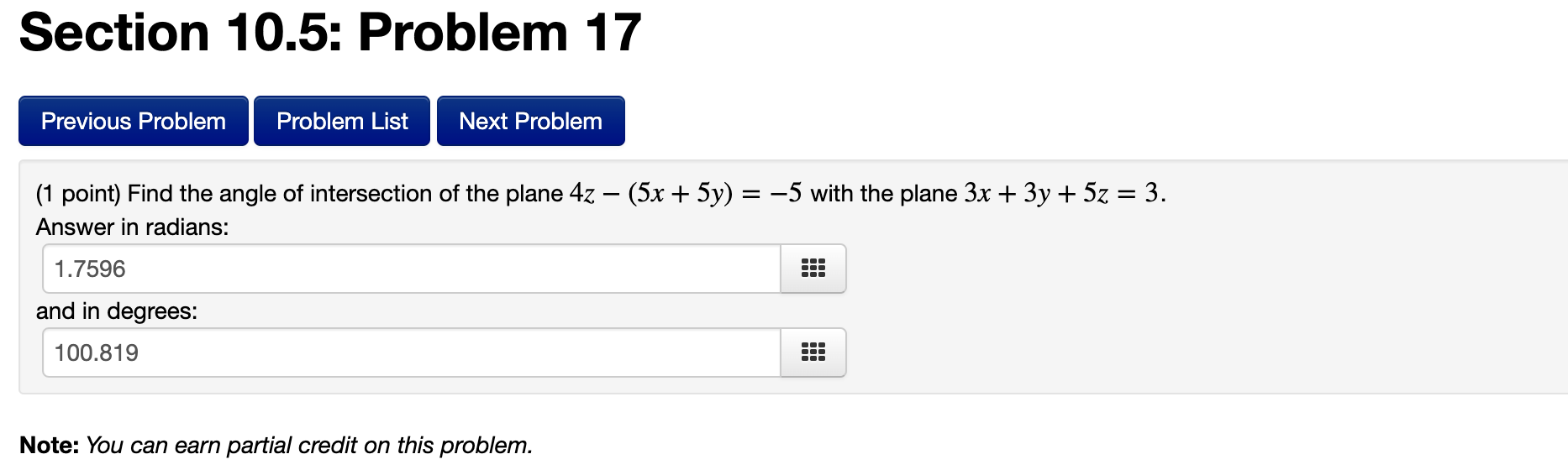 Solved Section 10.5: Problem 17 Previous Problem Problem | Chegg.com