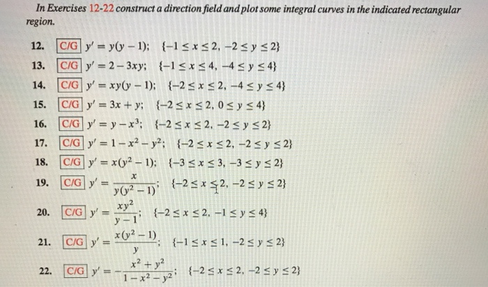 Solved In Exercises 12-22 construct a direction field and | Chegg.com