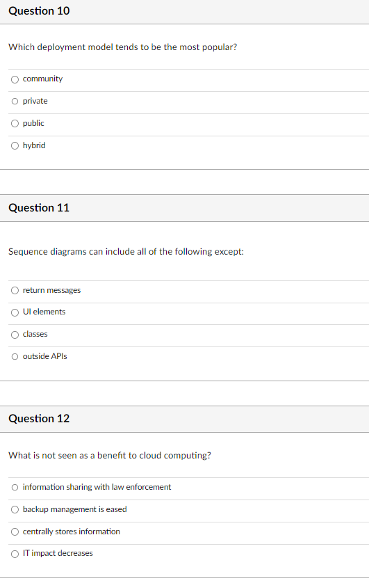 Solved Which deployment model tends to be the most popular? | Chegg.com