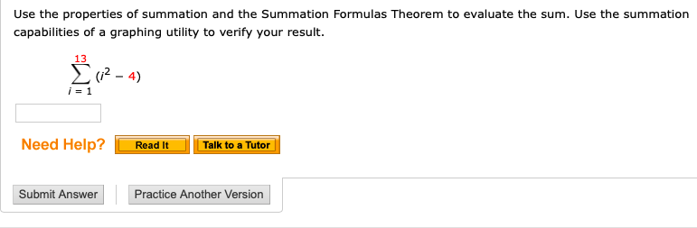 Solved Use the properties of summation and the Summation | Chegg.com