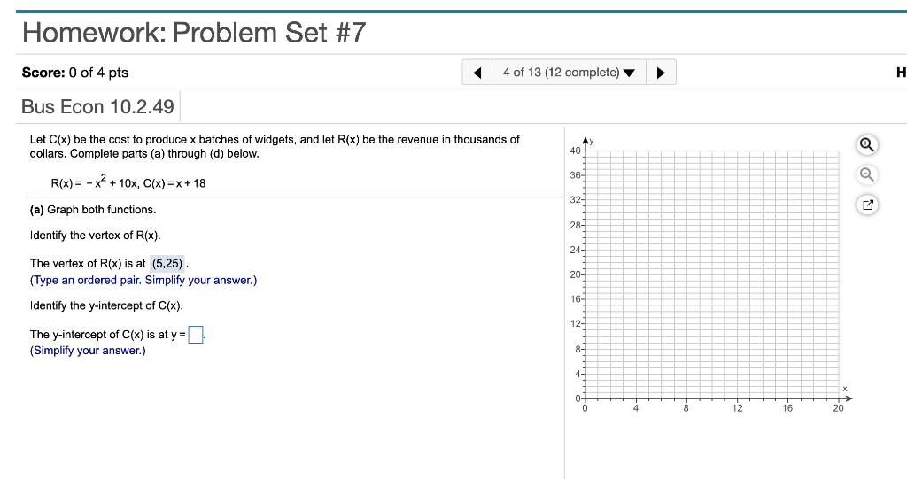 Solved Homework Problem Set 7 4 Of 13 12 Complete Score