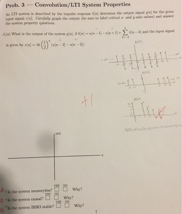 Solved Prob. 3 -Convolution/LTI System Properties An LTI | Chegg.com