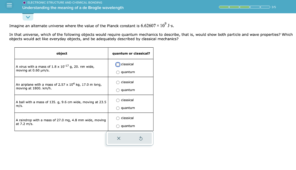 Solved Imagine an alternate universe where the value of the | Chegg.com
