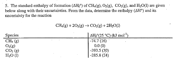 Solved The standard enthalpy of formation (ΔHf°) ﻿of | Chegg.com