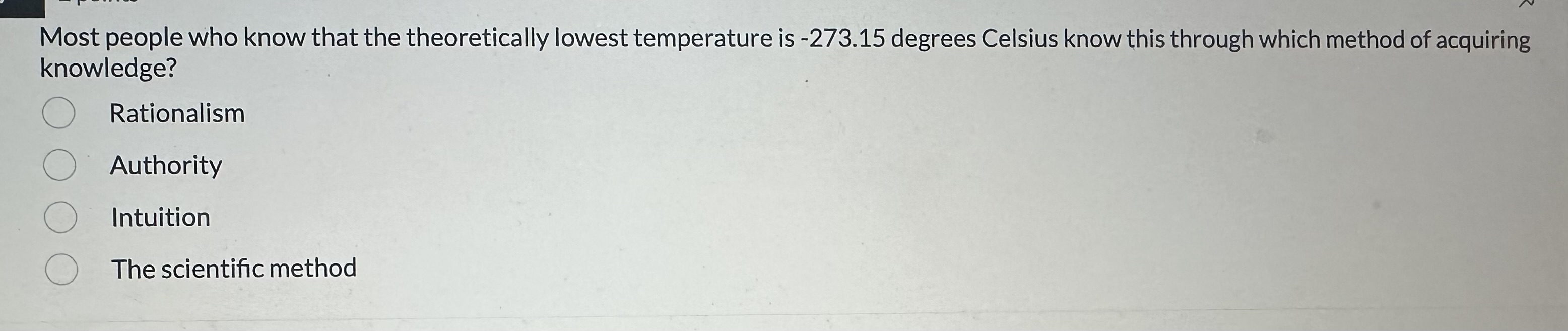 Solved Most people who know that the theoretically lowest | Chegg.com