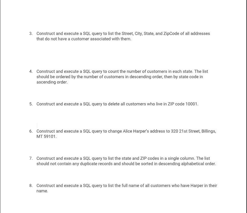Solved Part 2: Creating Databases and tables in the | Chegg.com