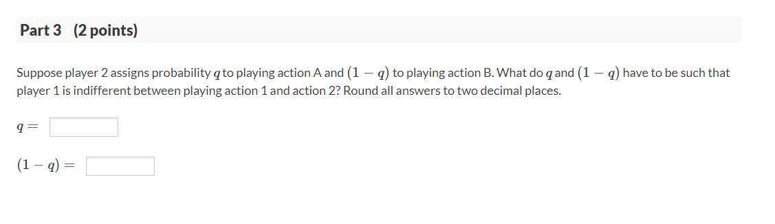 Solved Player 1 and player 2 are playing a simultaneous-move | Chegg.com
