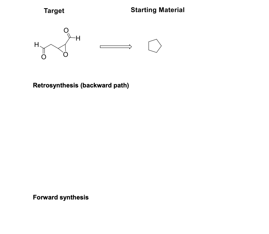 Solved Target Starting Material Retrosynthesis (backward | Chegg.com