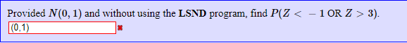Solved Provided N(0, 1) and without using the LSND program, | Chegg.com