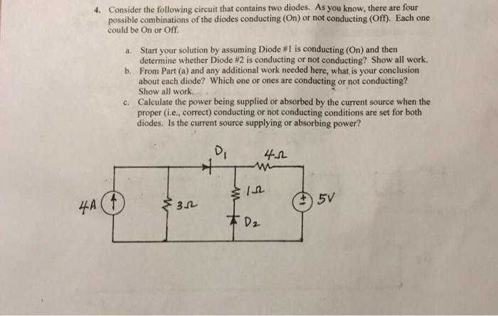Solved Consider the following circuit that contains two | Chegg.com