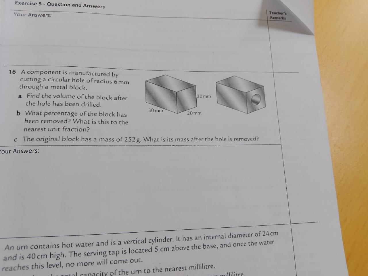 Solved 16 A component is manufactured by cutting a circular | Chegg.com