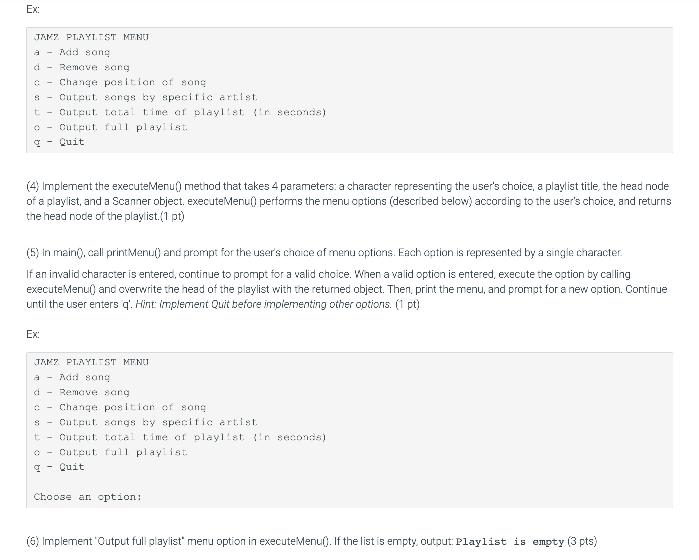 Solved 88 Lab Program Playlist You Will Be Building A 7052