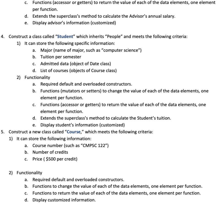 Solved 1. Create an interface "Payable". It has one method: | Chegg.com
