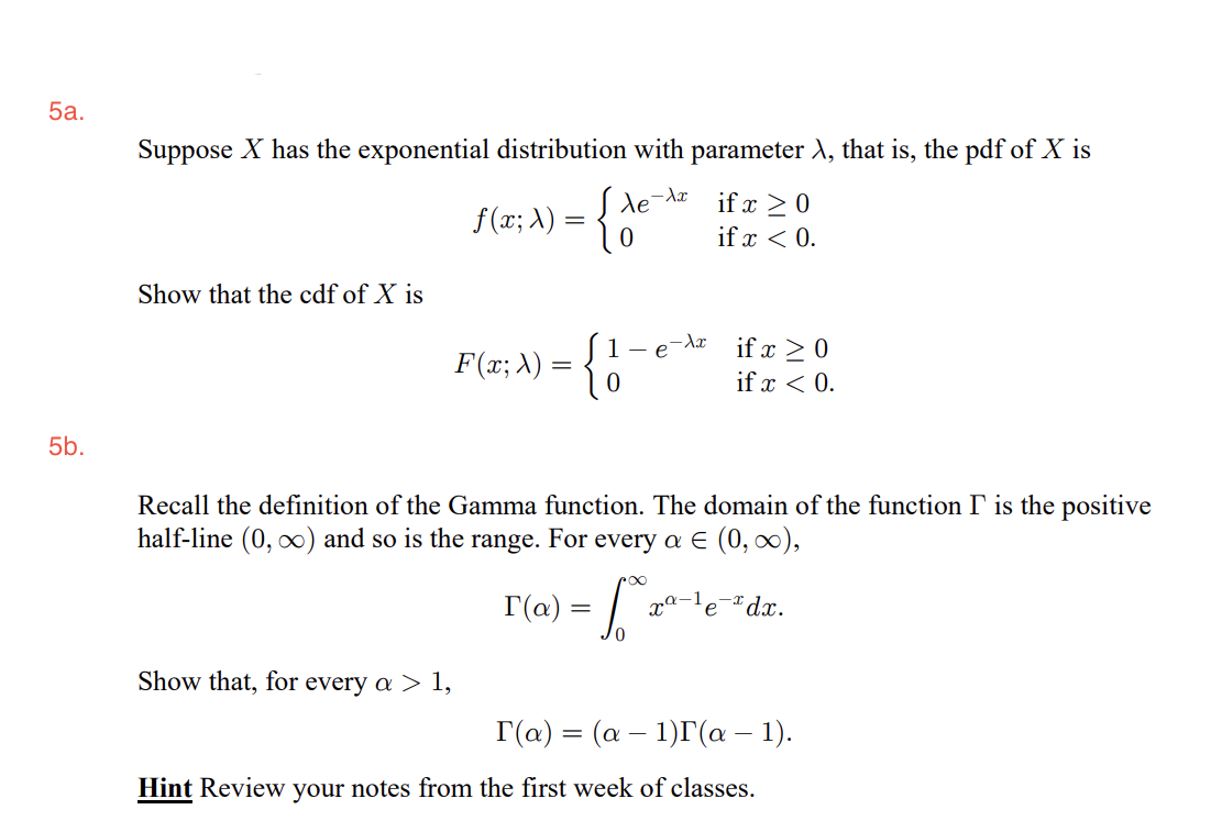 Solved Suppose X has the exponential distribution with | Chegg.com