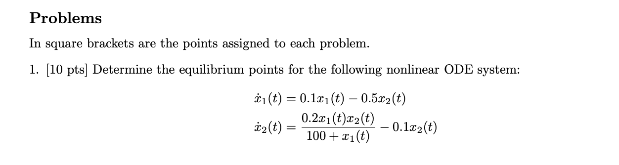 Solved ProblemsIn square brackets are the points assigned to | Chegg.com