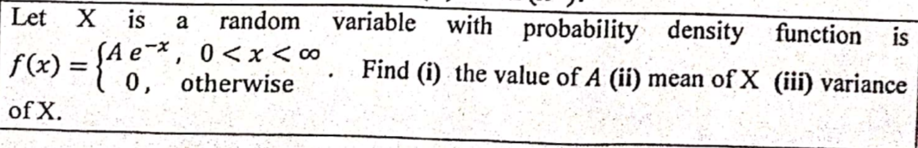 Solved Let x ﻿is a random variable with probability density | Chegg.com