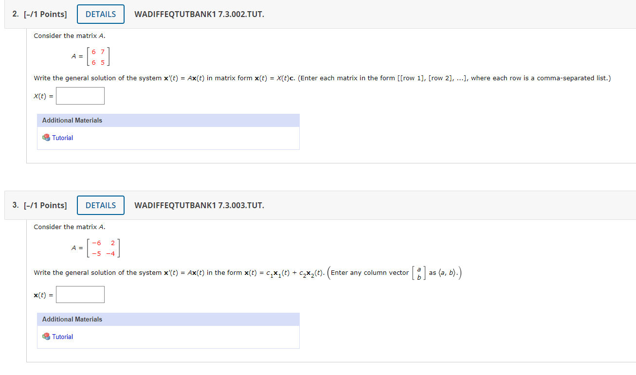 Solved 2. [-/1 Points] DETAILS WADIFFEQTUTBANK1 7.3.002.TUT. | Chegg.com