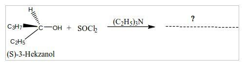 Solved ? (C2H5)3N C3H7 C-OH + Soch C2H5 (S)-3-Hekzanol | Chegg.com