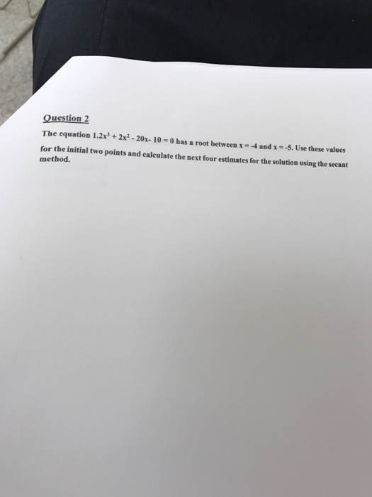 Solved The equation 1.2 times 2x^2 - 20x - 10 = 0 has a root | Chegg.com